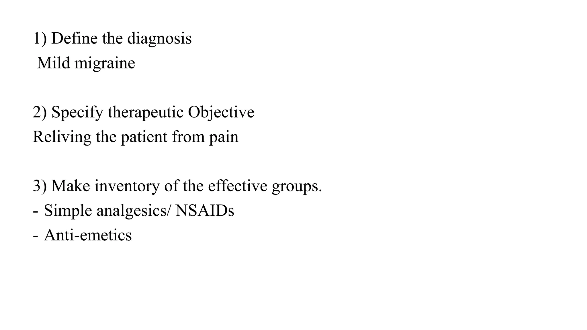 P drugs for given case | PPTX