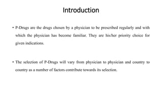 P drugs for given case | PPTX