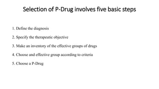 P drugs for given case | PPTX