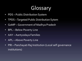 Program Assessment of Public Distribution System Scheme | PPTX ...