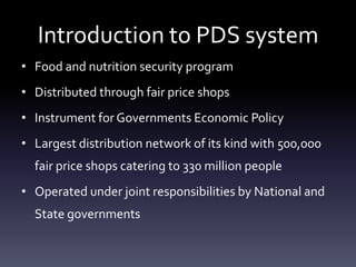 Program Assessment of Public Distribution System Scheme | PPTX ...