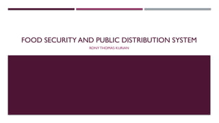 PDS.pptx mainly is about the public distribution system for india | PPTX