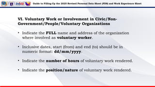 Departement of Education Work Experience Sheet | PPTX