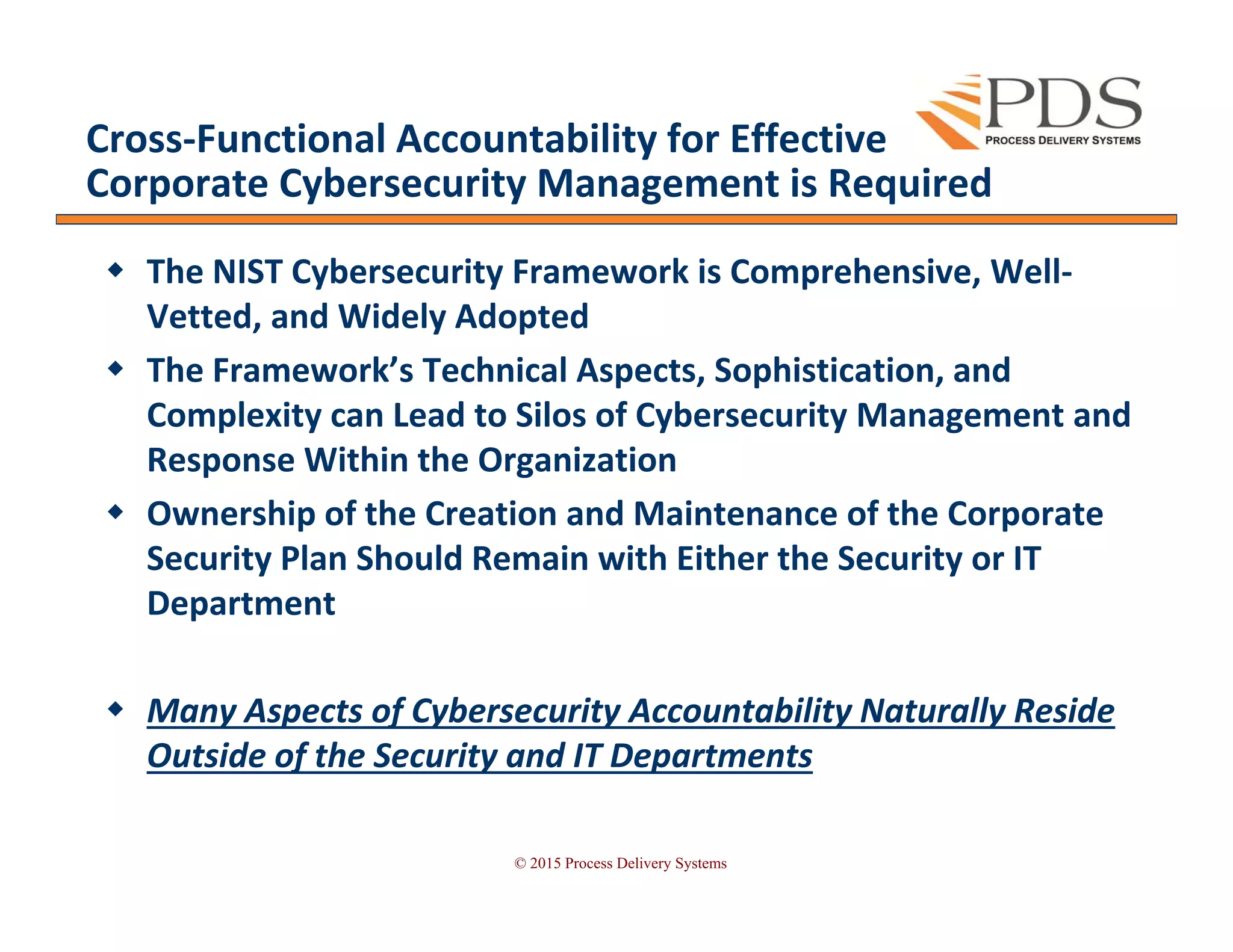 Accountability for Corporate Cybersecurity - Who Owns What? | PDF