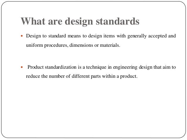 standards in design presentation
