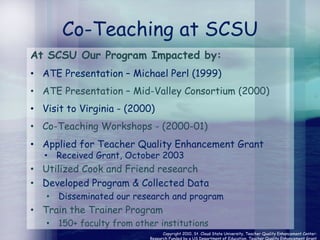 Pds Enhancing Student Teaching Though Co Teaching | PPT