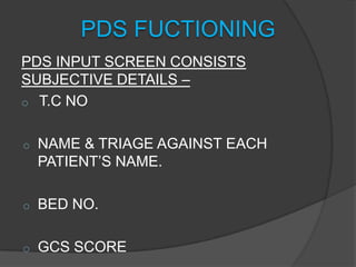 Patient display system at JPNATC PDS | PPT