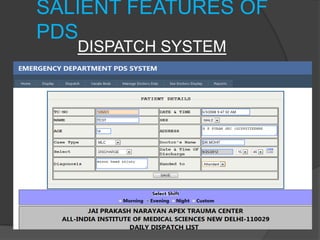 Patient display system at JPNATC PDS | PPT