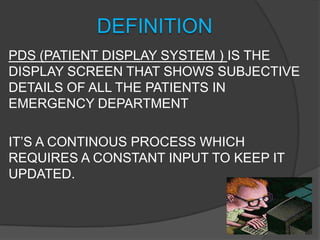 Patient display system at JPNATC PDS | PPT