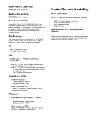 DeltaV Electronic Marshalling | PDF