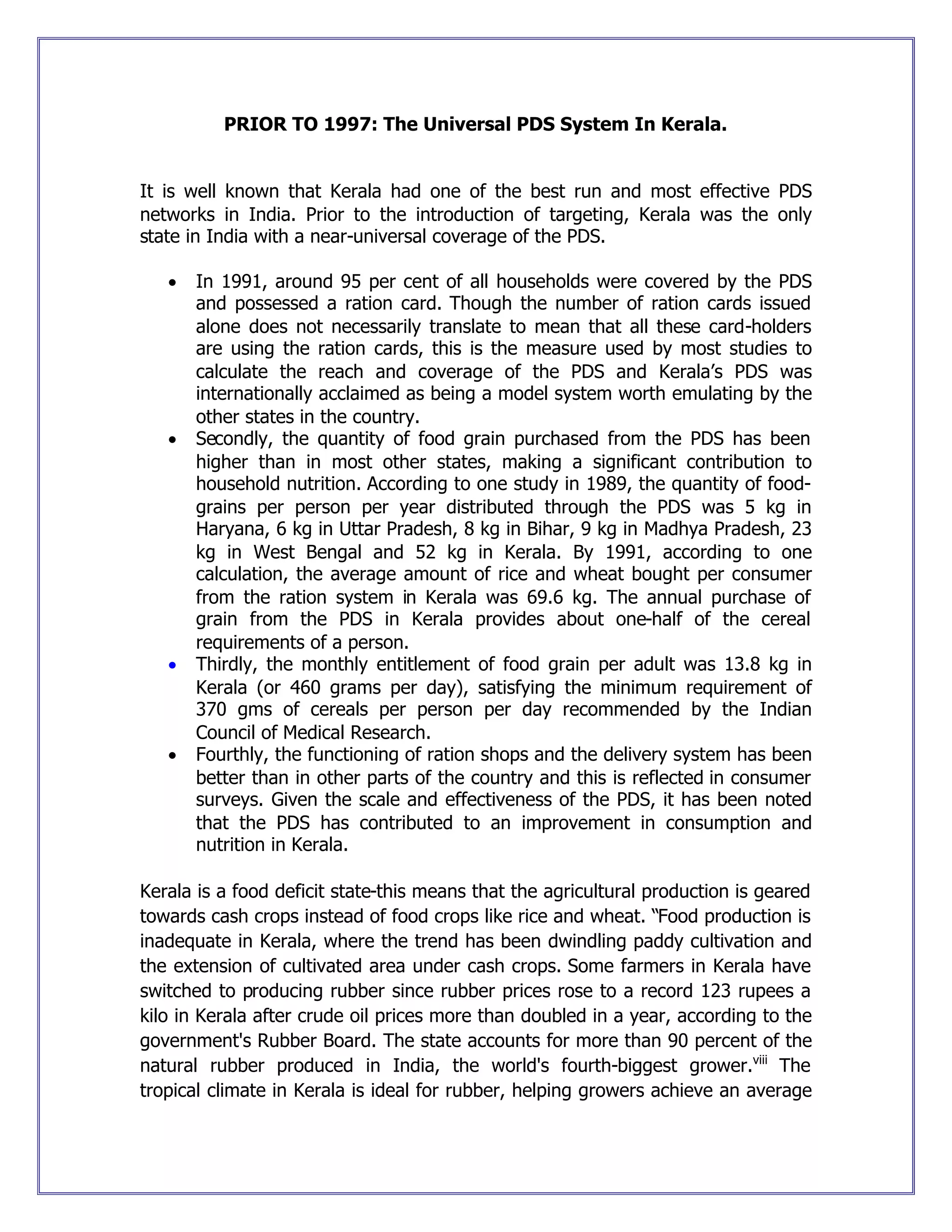 The PDS System in Kerala:A Review | PDF