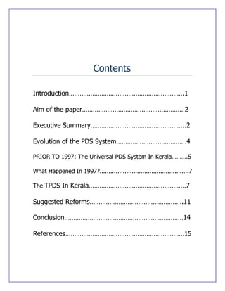 The PDS System in Kerala:A Review | PDF