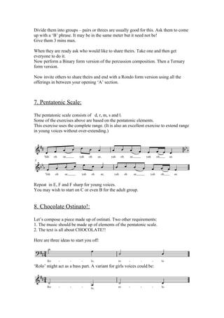 Pdst warm ups for young singers composition | DOC