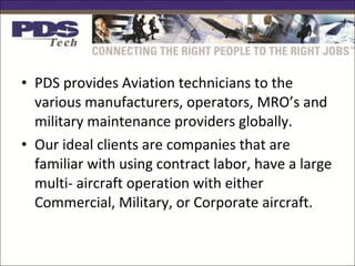 PDS Tech Inc. Aviation Services | PPT