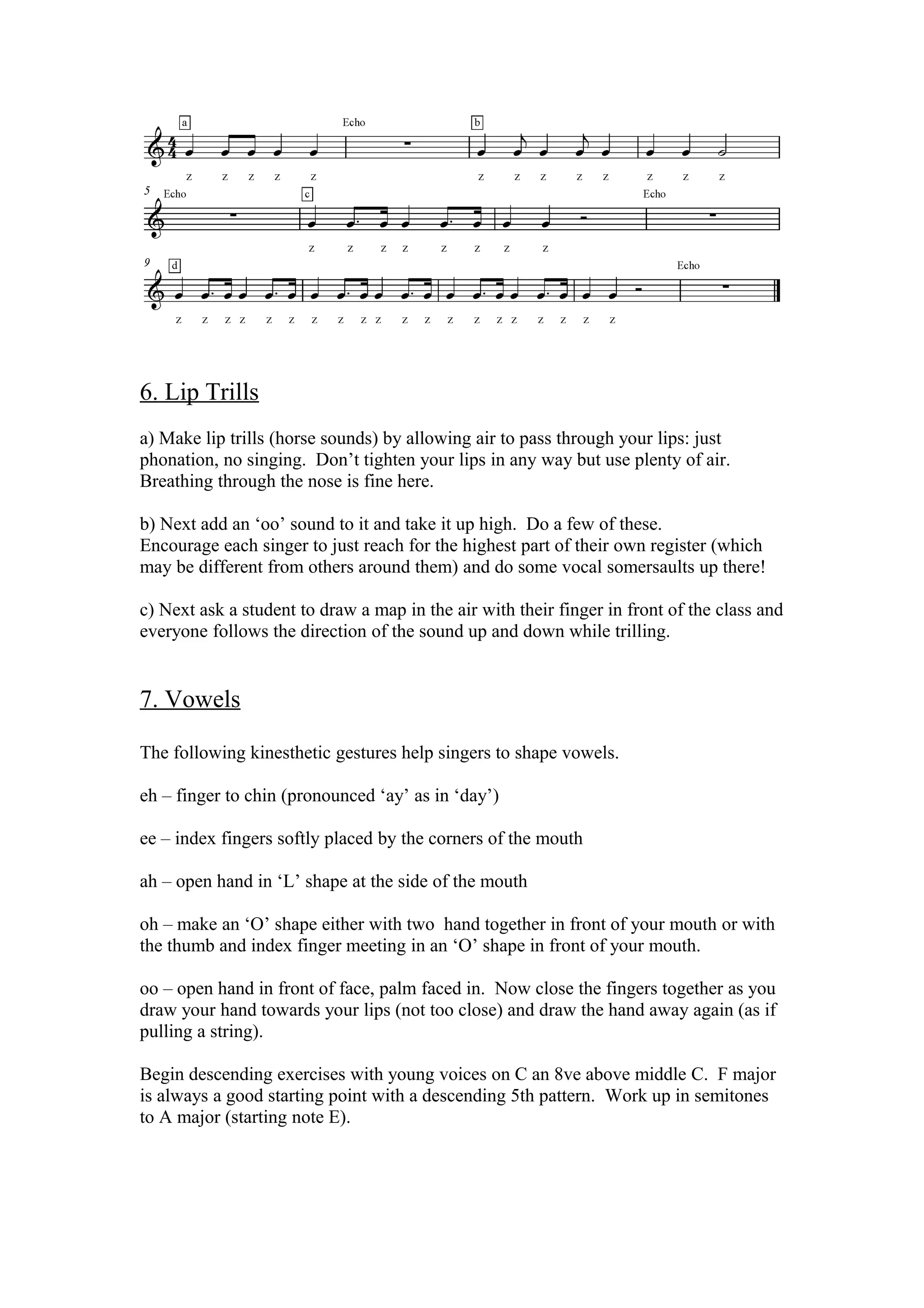 Pdst – warm ups for young singers 2 revised | PDF