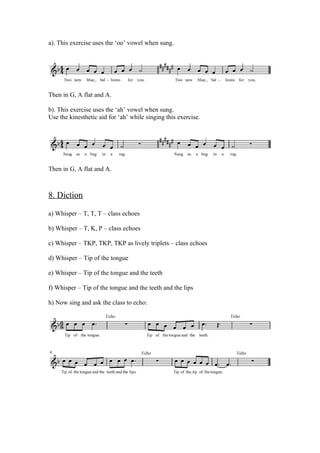 Pdst – warm ups for young singers 2 revised | PDF