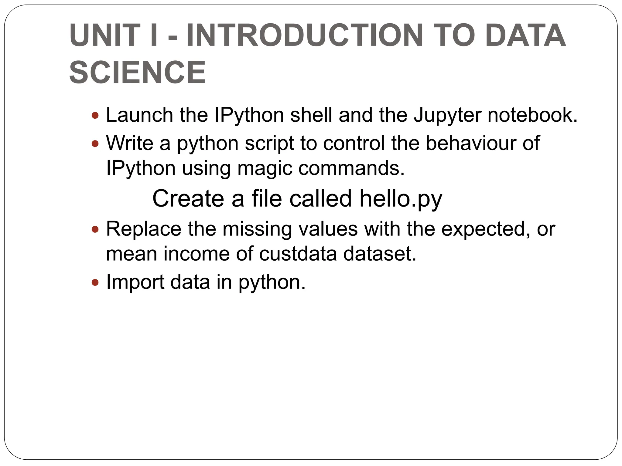 PDS Unit - 1 Introdiction to DS.ppt | Databases | Computer Software and Applications