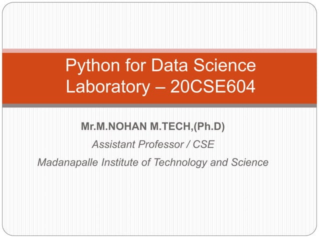 PDS Unit - 1 Introdiction to DS.ppt | Databases | Computer Software and Applications