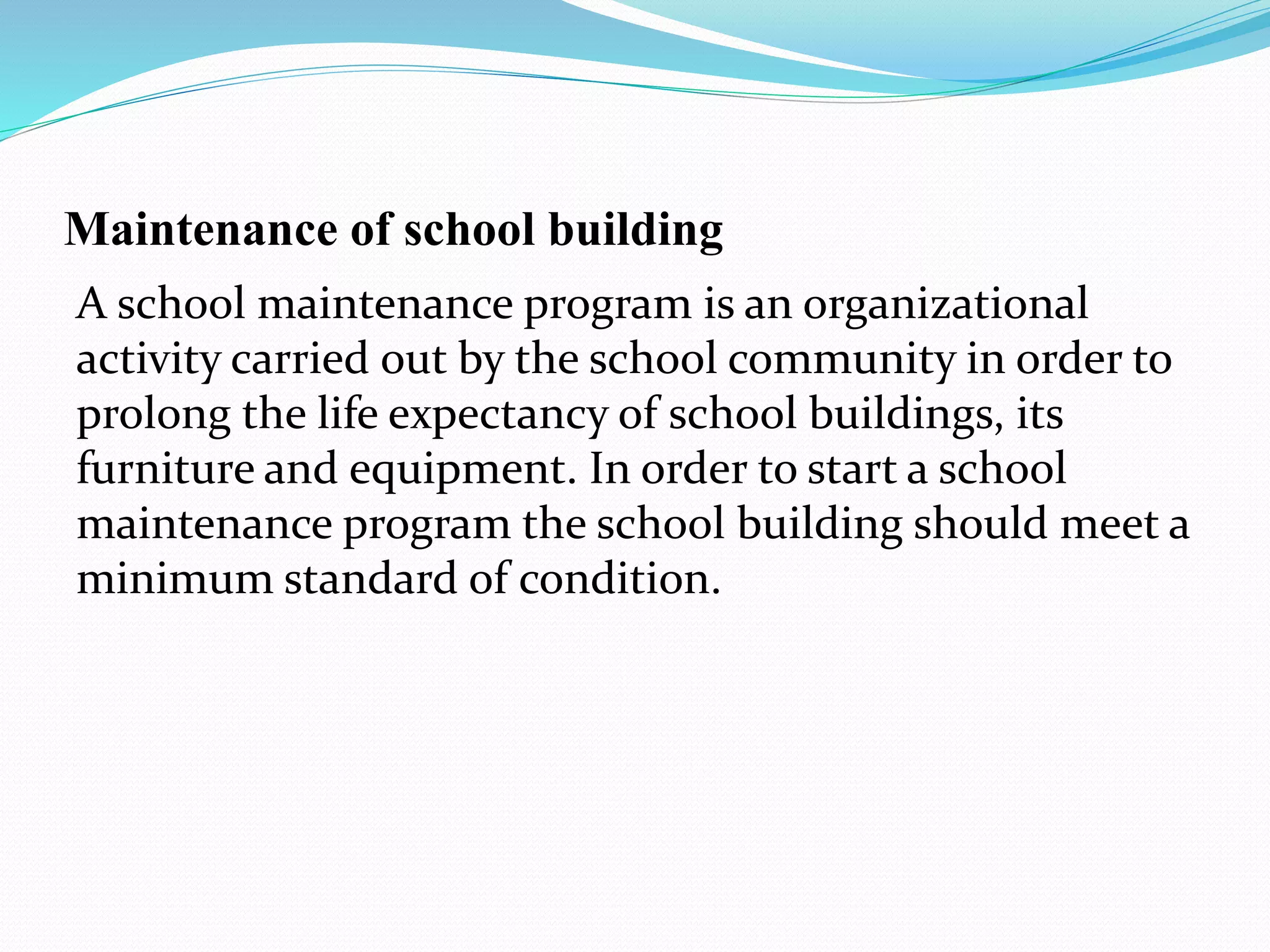 SCHOOL PLANT MANAGEMENT | PPTX