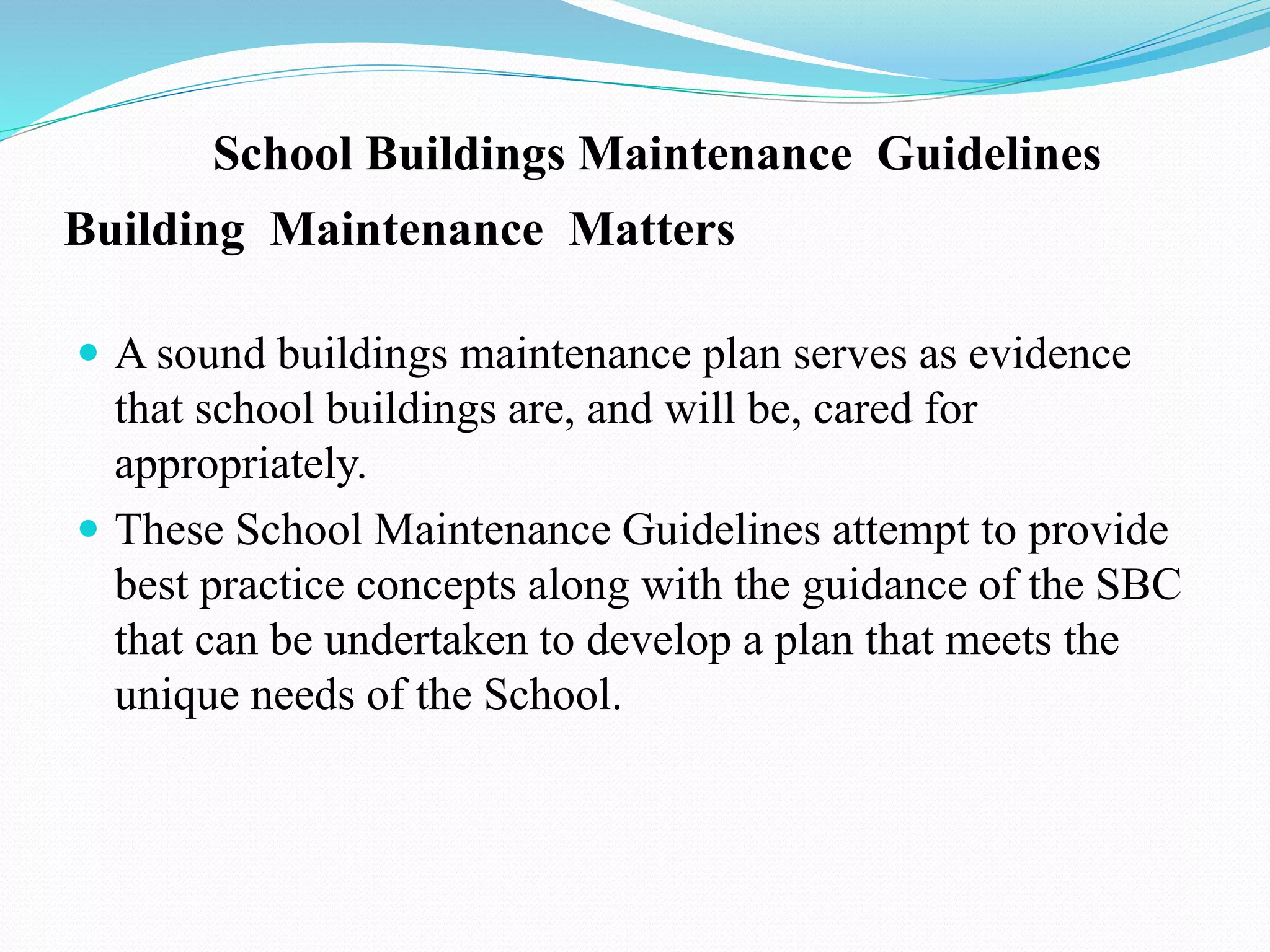 SCHOOL PLANT MANAGEMENT | PPTX