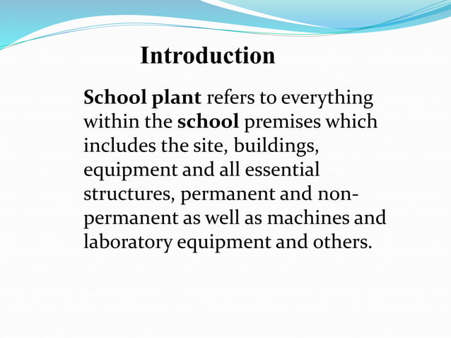 SCHOOL PLANT MANAGEMENT | PPTX