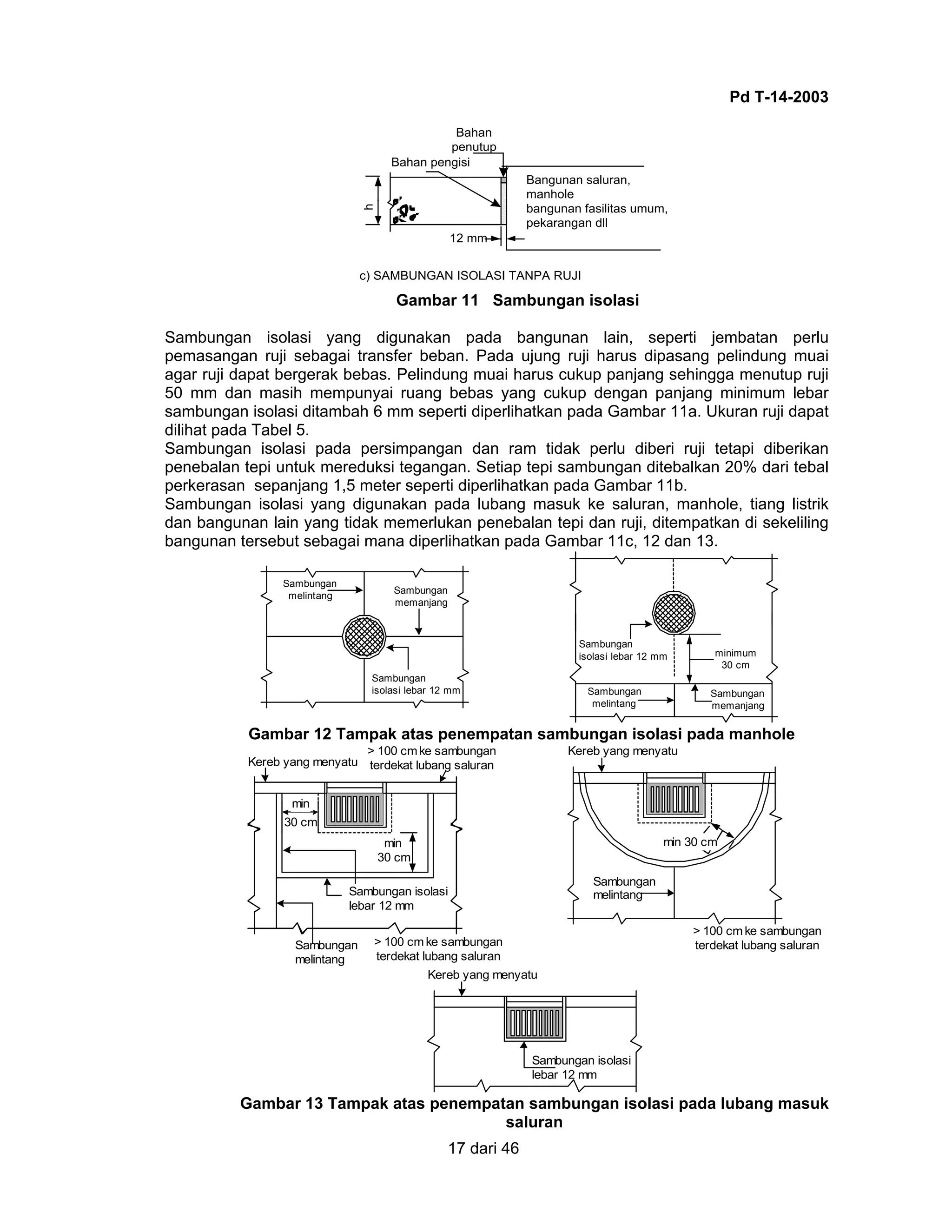 Pd t 14-2003 - perencanaan perkerasan jalan beton semen | PDF