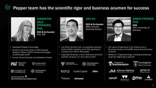 Pich Deck for Pepper Bio, for TechCruch's Pitch Deck Teardown series | PDF