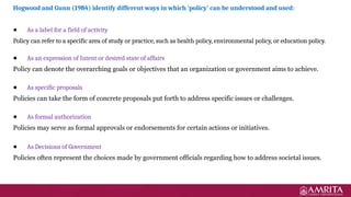 PDT - Introduction to Public Policy & Design Thinking | PPTX