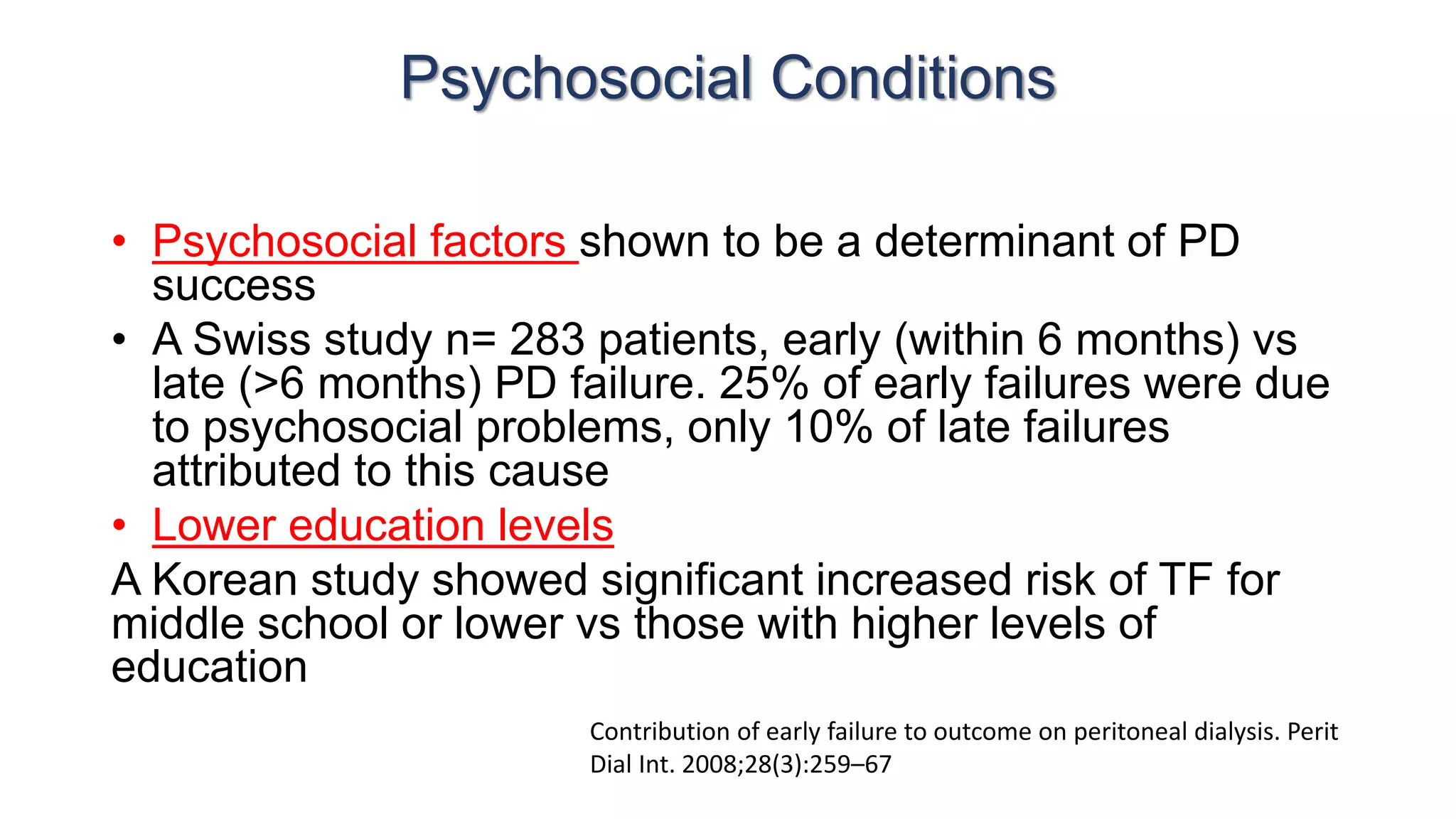 PD Technique Failure.pptx | Diseases and Conditions | Medical Health