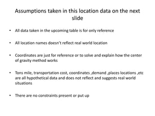 Facility location | PPTX