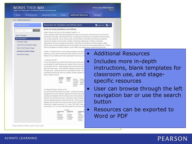 PDToolkit for Words Their Way | PPT