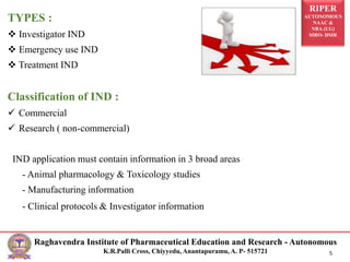 Investigated New Drug Application (IND) | PPTX