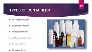 Packaging materials : Selection & Evaluation | PPTX