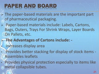 Pharmaceutical packaging | PPTX