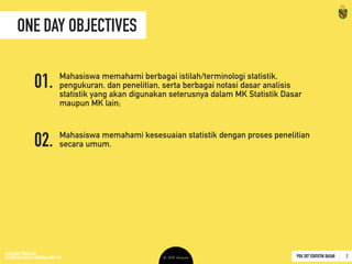 PDU 207 Basic Statistics: Introduction to Statistics | PPT