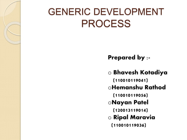 Generic Product Development Process | PPTX | Concept Cars | Auto Type