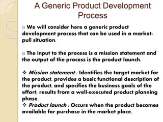 Generic Product Development Process | PPTX