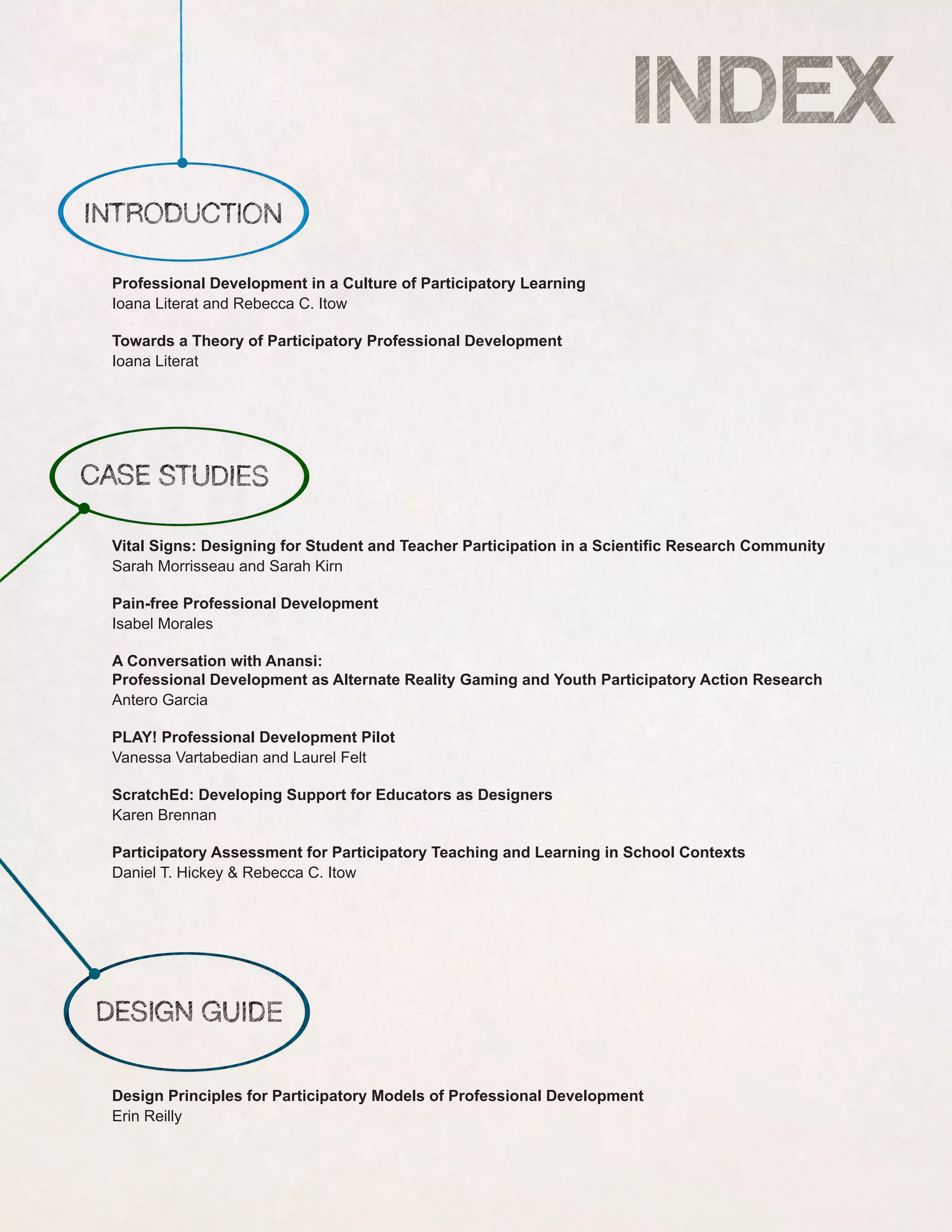 Designing with Teachers: Participatory Models of Professional ...