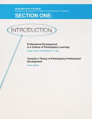 Designing with Teachers: Participatory Models of Professional ...