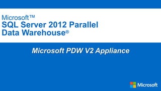 PDW value proposition | PPT