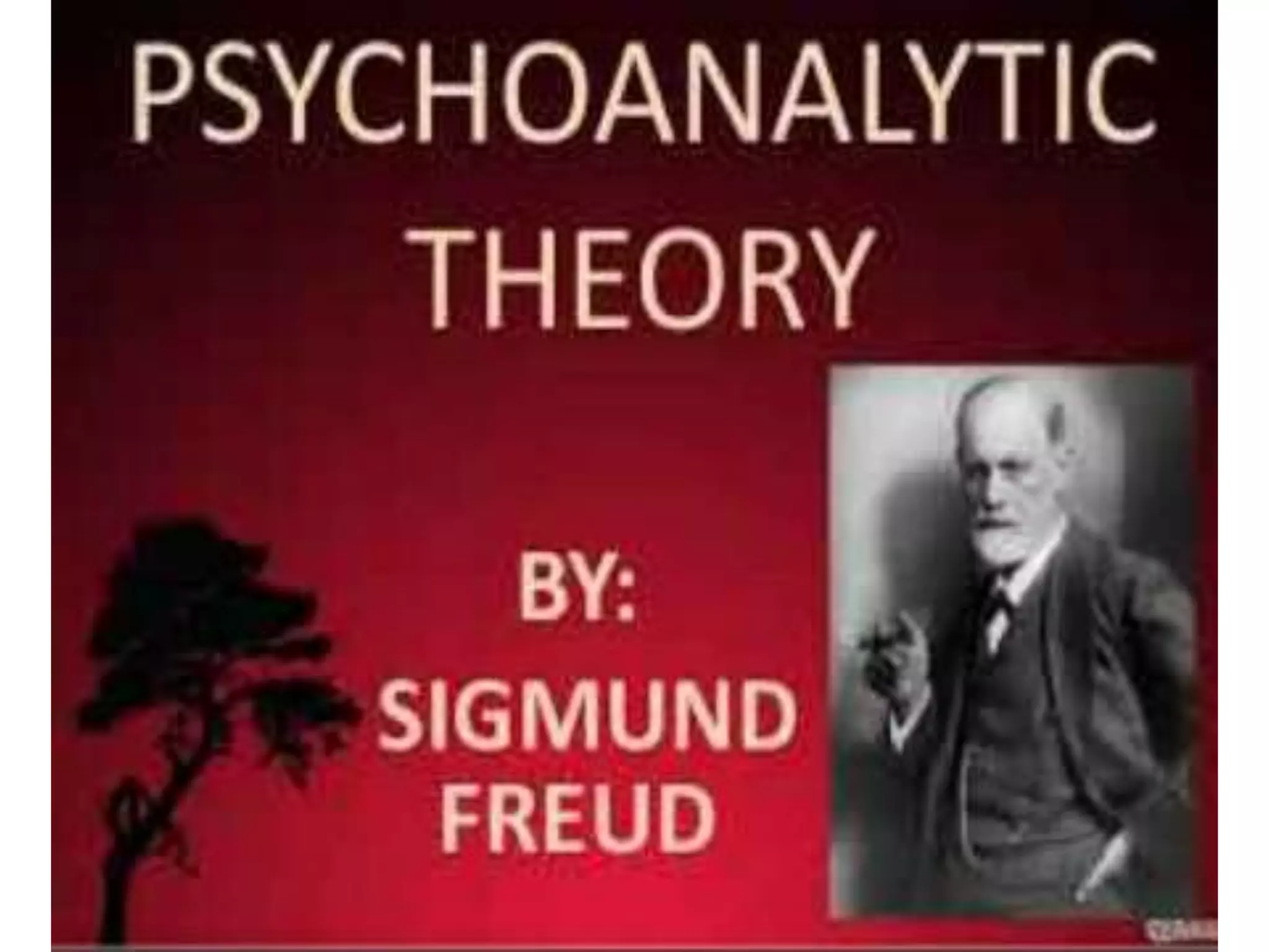 Psychoanalytic theory | PPTX