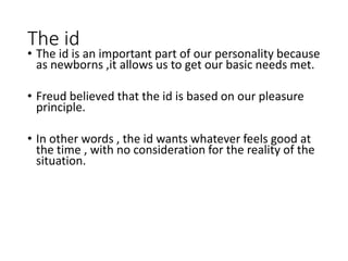 Psychoanalytic theory | PPTX