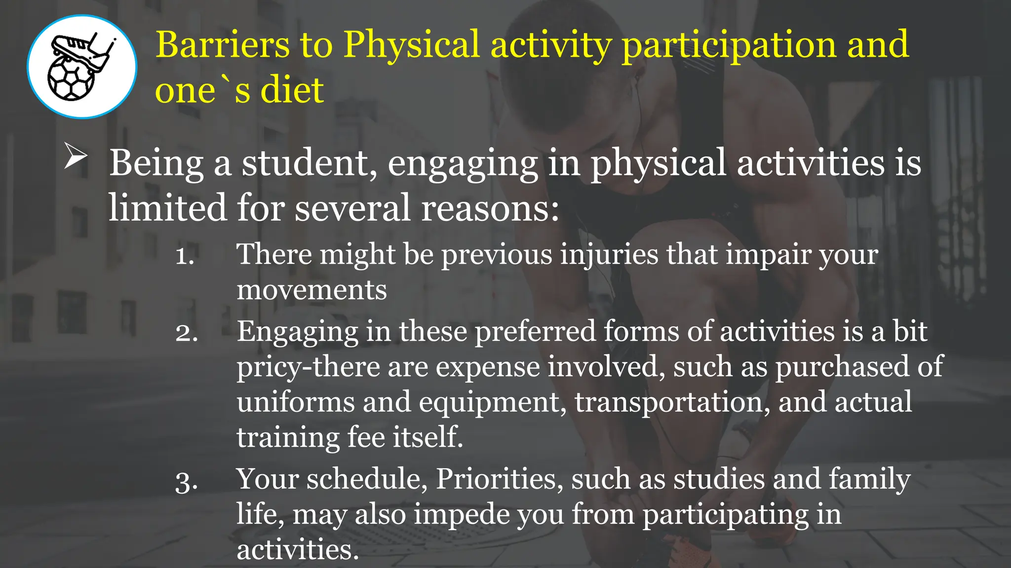 PE-11 (Self-assessment HRF status, Barriers to Physical Activity ...
