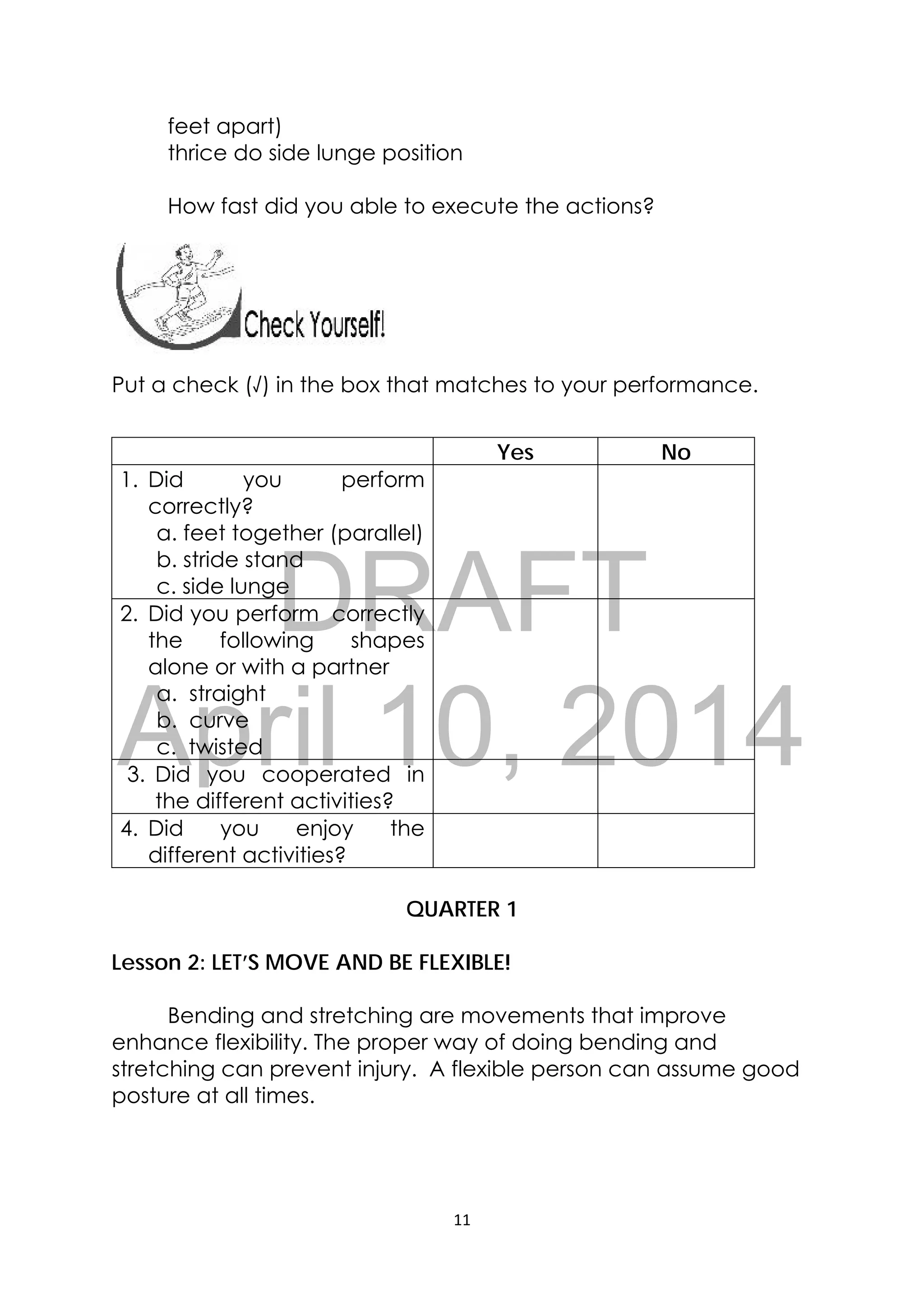 K TO 12 GRADE 3 LEARNING MATERIAL IN PE | PDF