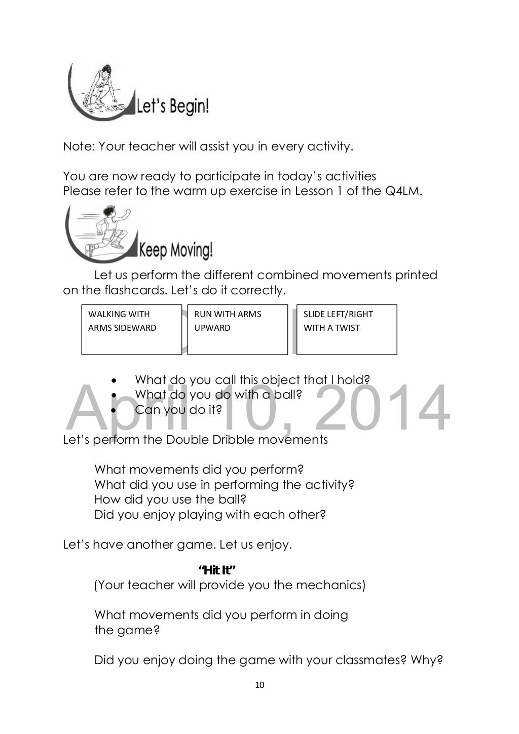 K TO 12 GRADE 3 LEARNING MATERIAL IN PE