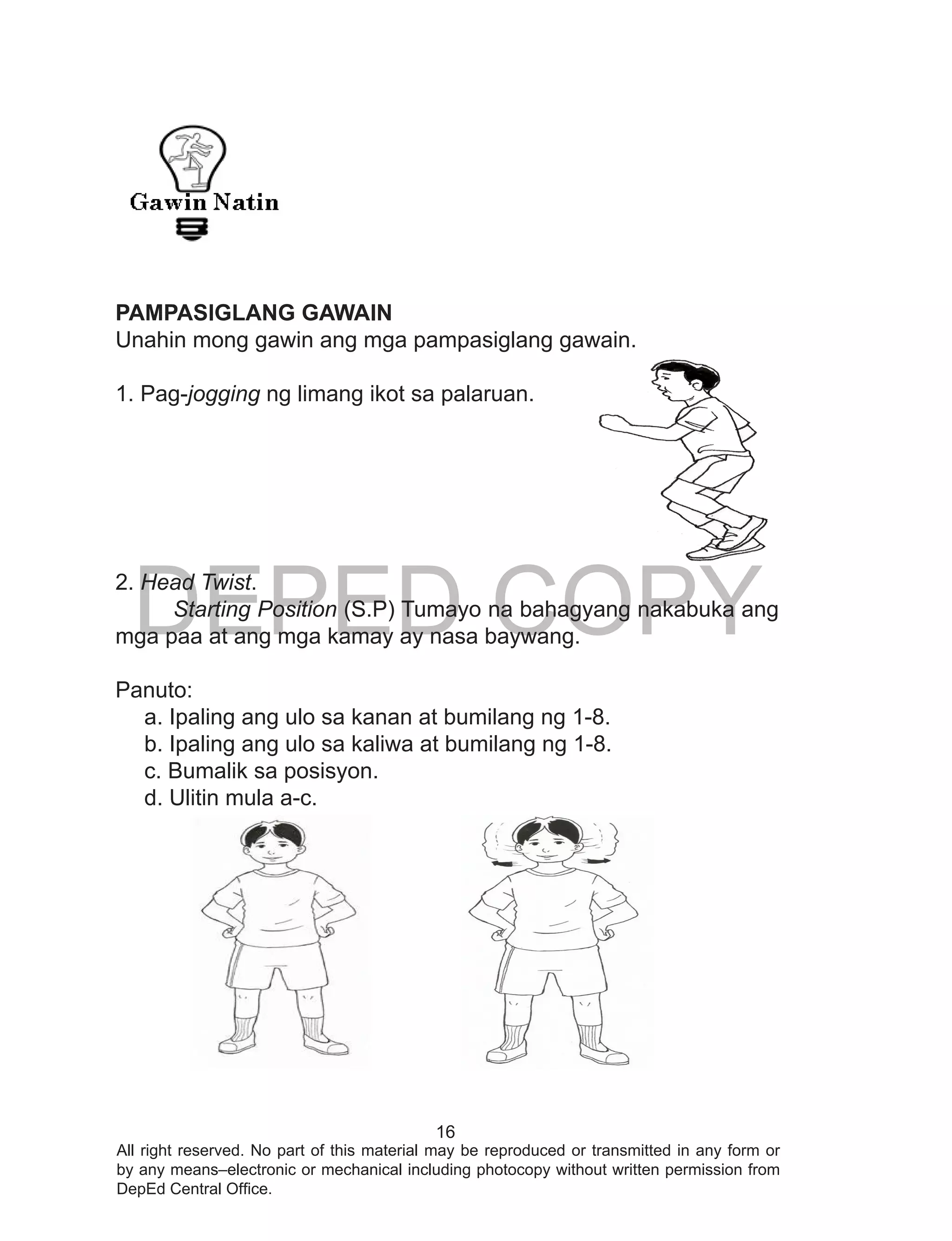 K TO 12 GRADE 4 LEARNER’S MATERIAL IN PHYSICAL EDUCATION (Q1-Q4) | PDF