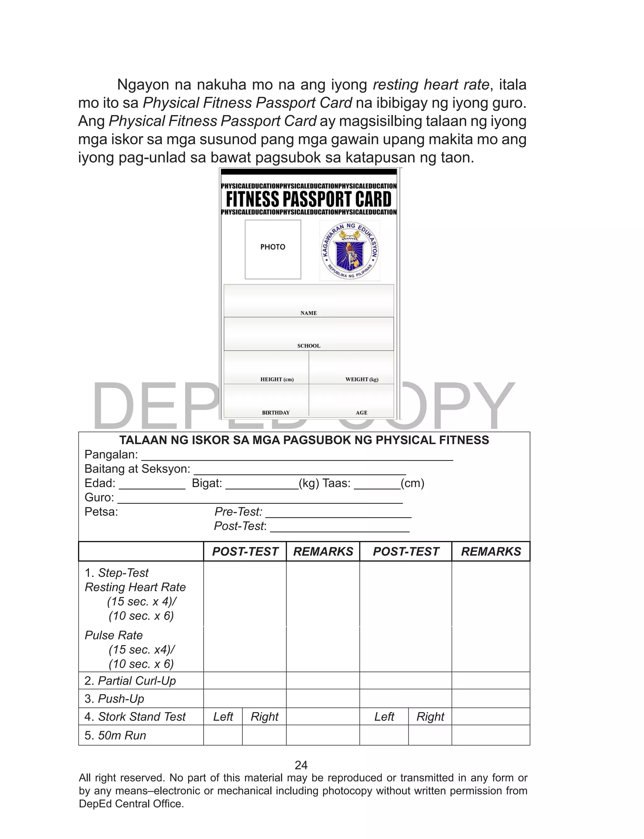K TO 12 GRADE 4 LEARNER’S MATERIAL IN PHYSICAL EDUCATION (Q1-Q4) | PDF