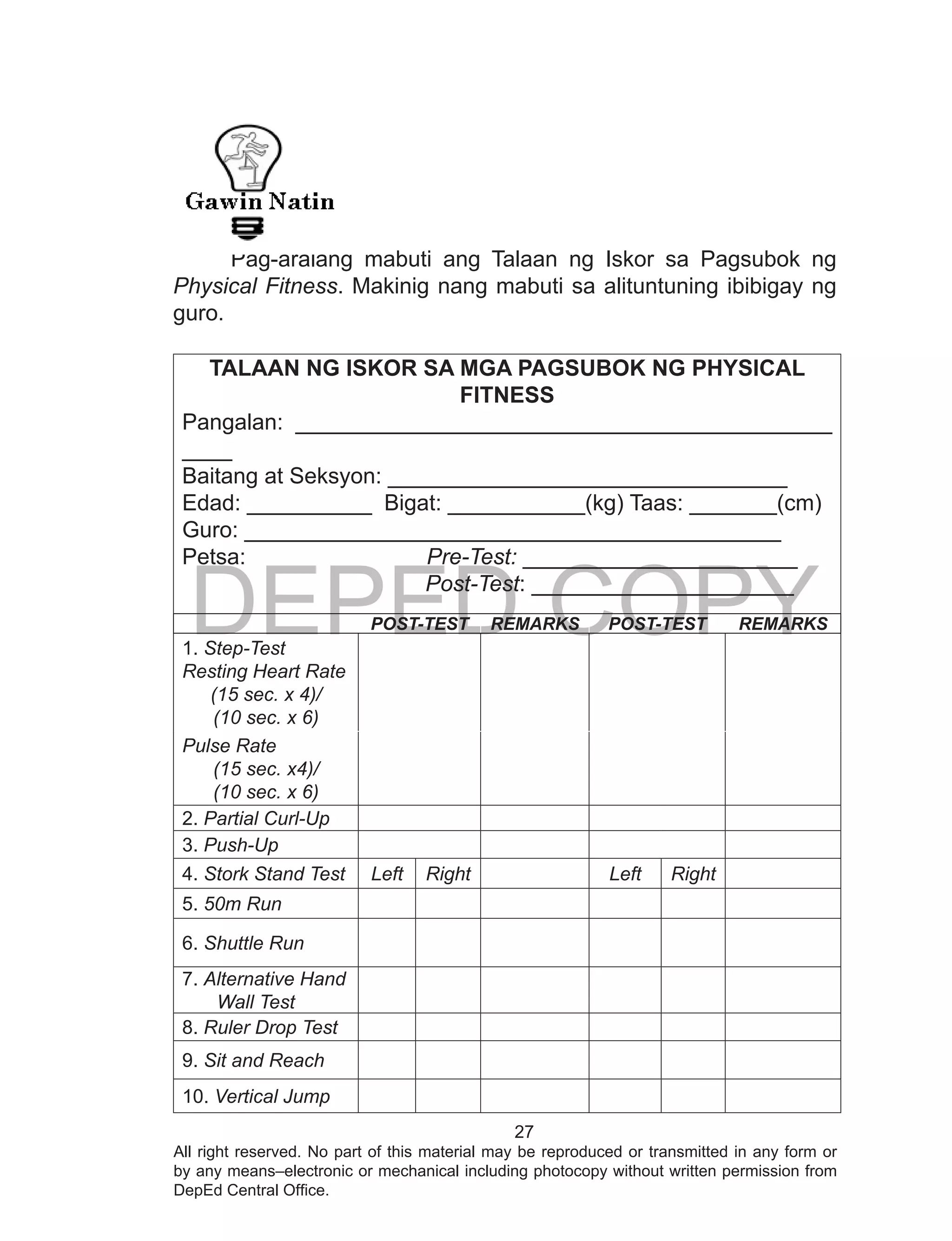 K TO 12 GRADE 4 LEARNER’S MATERIAL IN PHYSICAL EDUCATION (Q1-Q4) | PDF