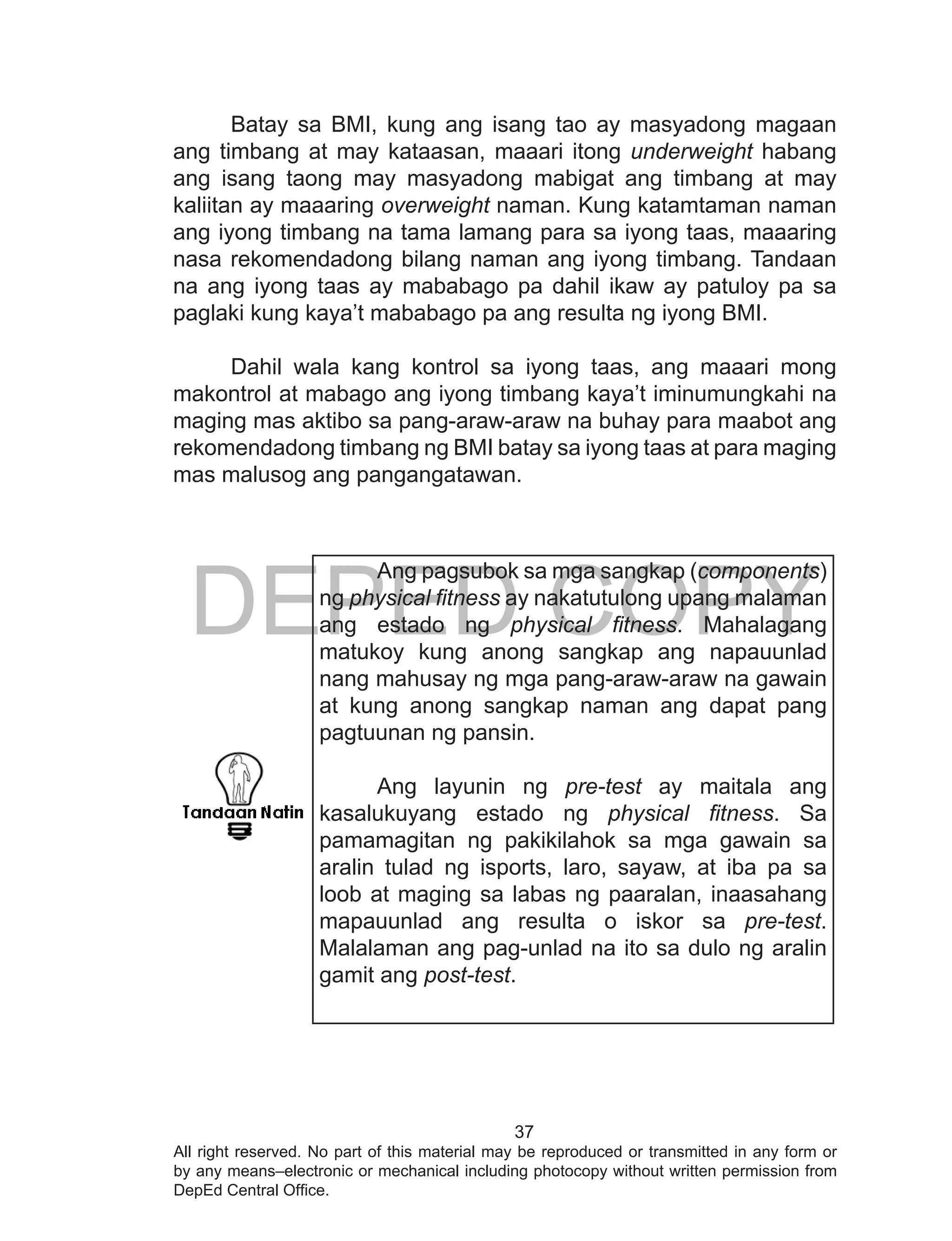 K TO 12 GRADE 4 LEARNER’S MATERIAL IN PHYSICAL EDUCATION (Q1-Q4) | PDF
