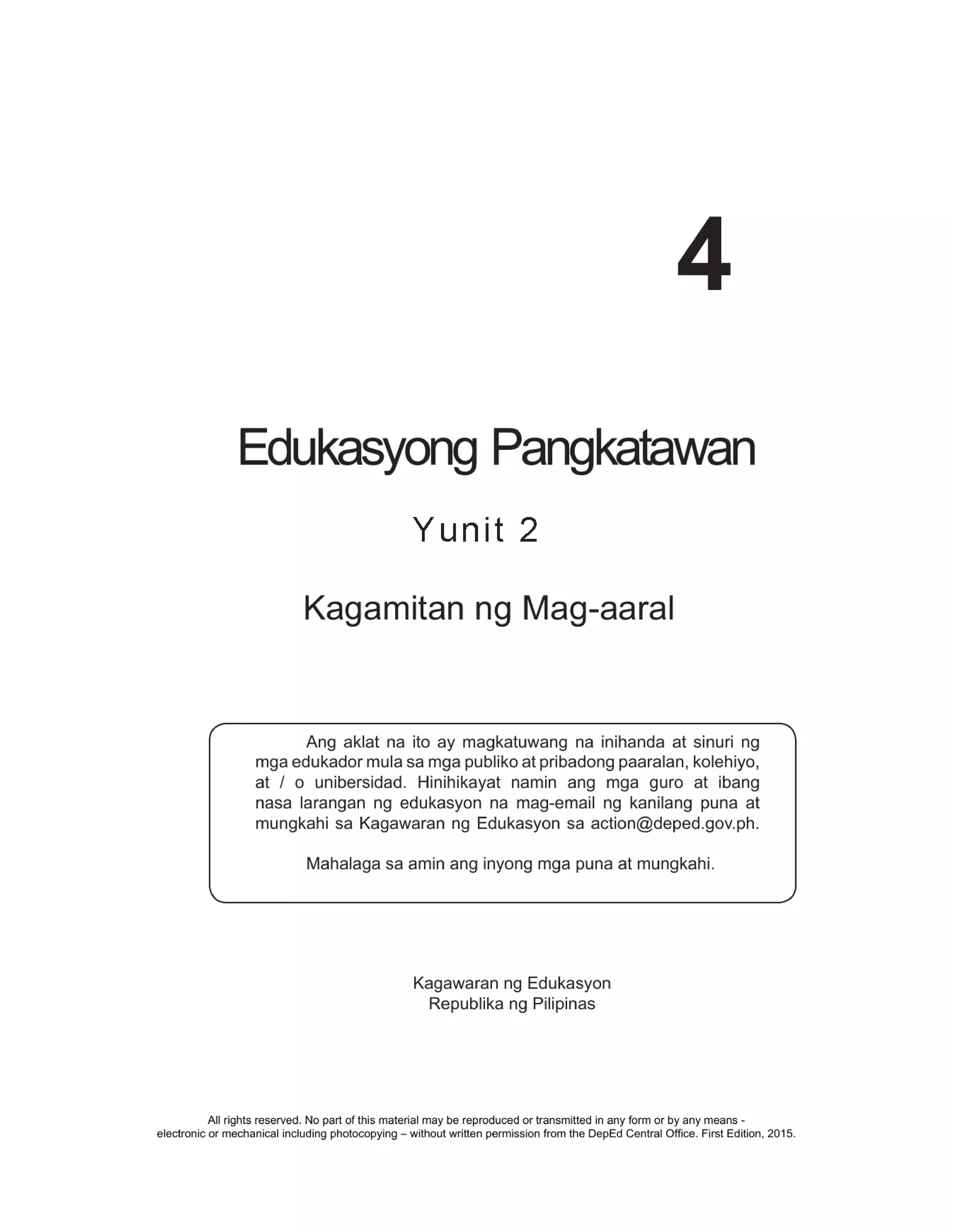 K TO 12 GRADE 4 LEARNER’S MATERIAL IN PHYSICAL EDUCATION (Q1-Q4) | PDF